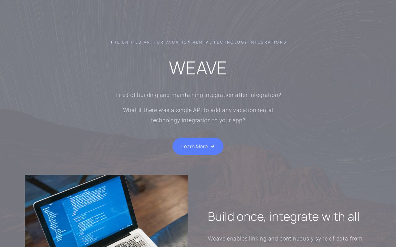 Weave | The unified API for vacation rental technology integrations
